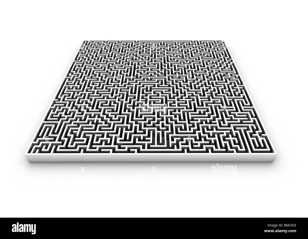 Maze against white background Stock Photo - Alamy