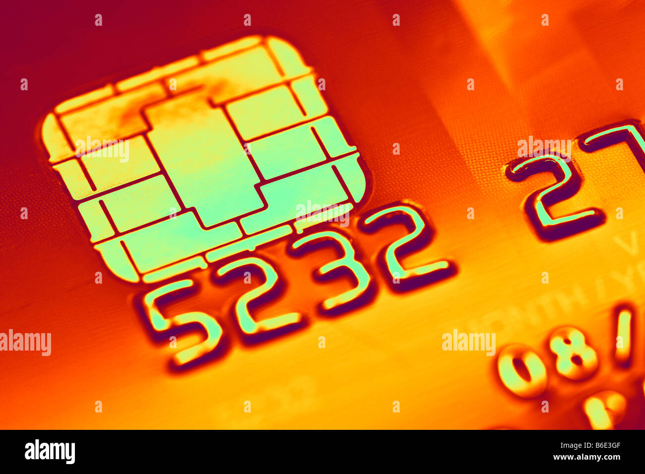 Credit card microchip Stock Photo - Alamy