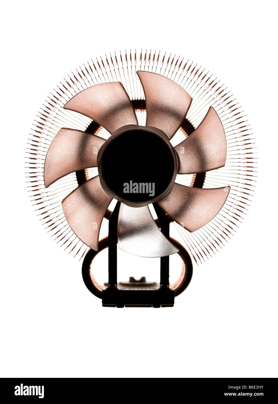Computer fan against white background Stock Photo - Alamy