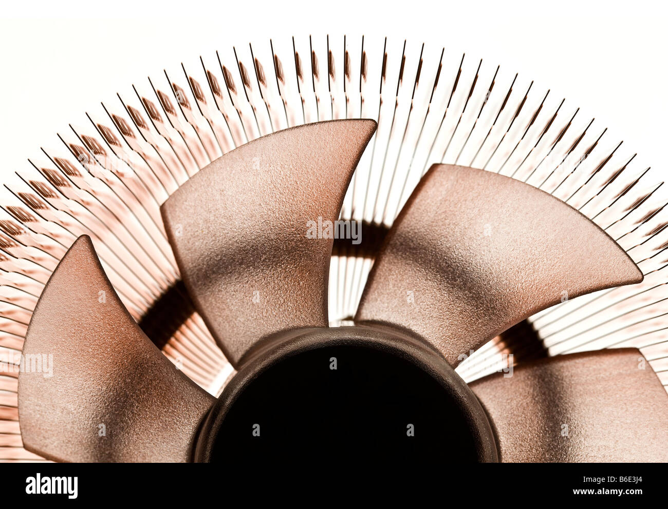 Computer fan against white background Stock Photo - Alamy