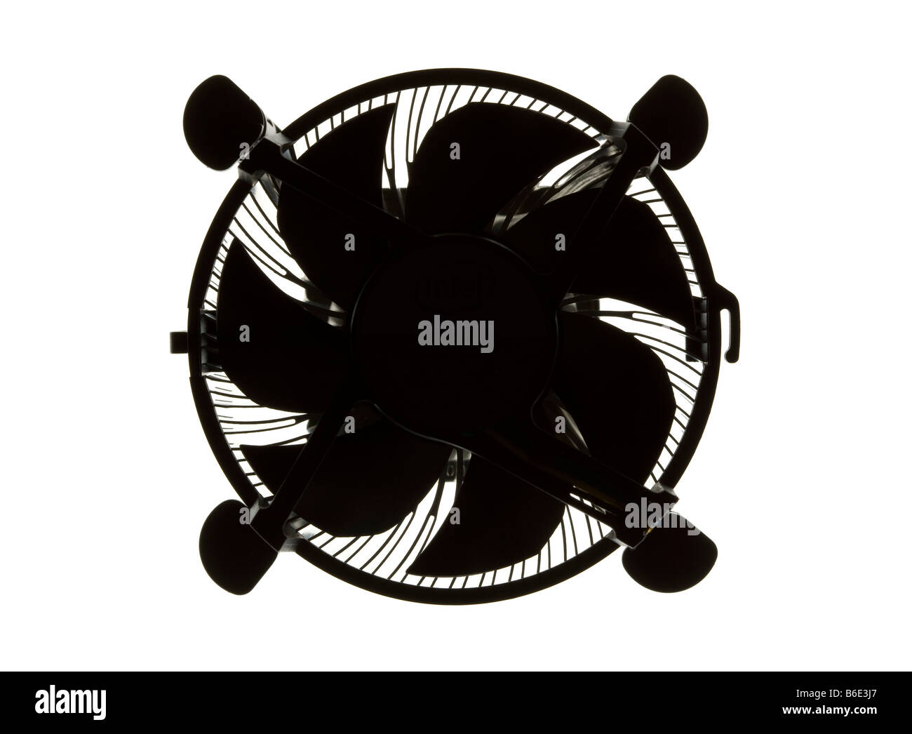 Computer fan against white background Stock Photo - Alamy