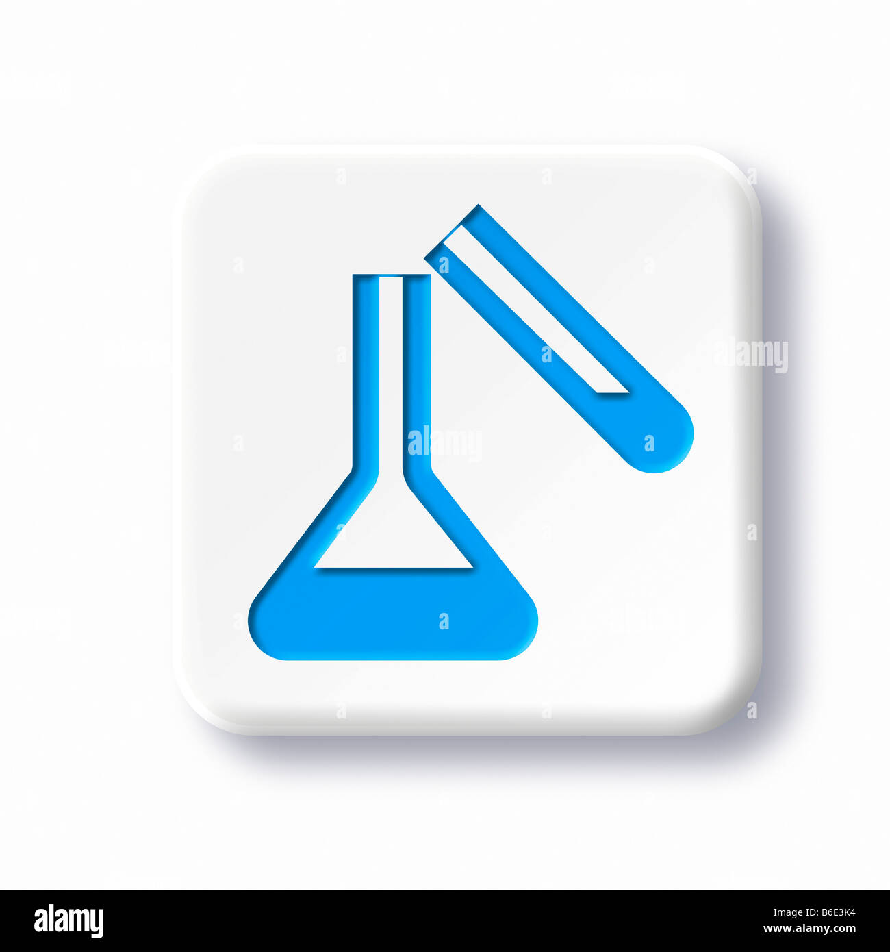 Laboratory symbol against white background Stock Photo - Alamy