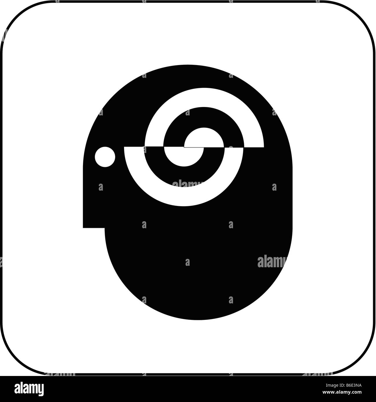 Psychiatry symbol against white background Stock Photo - Alamy