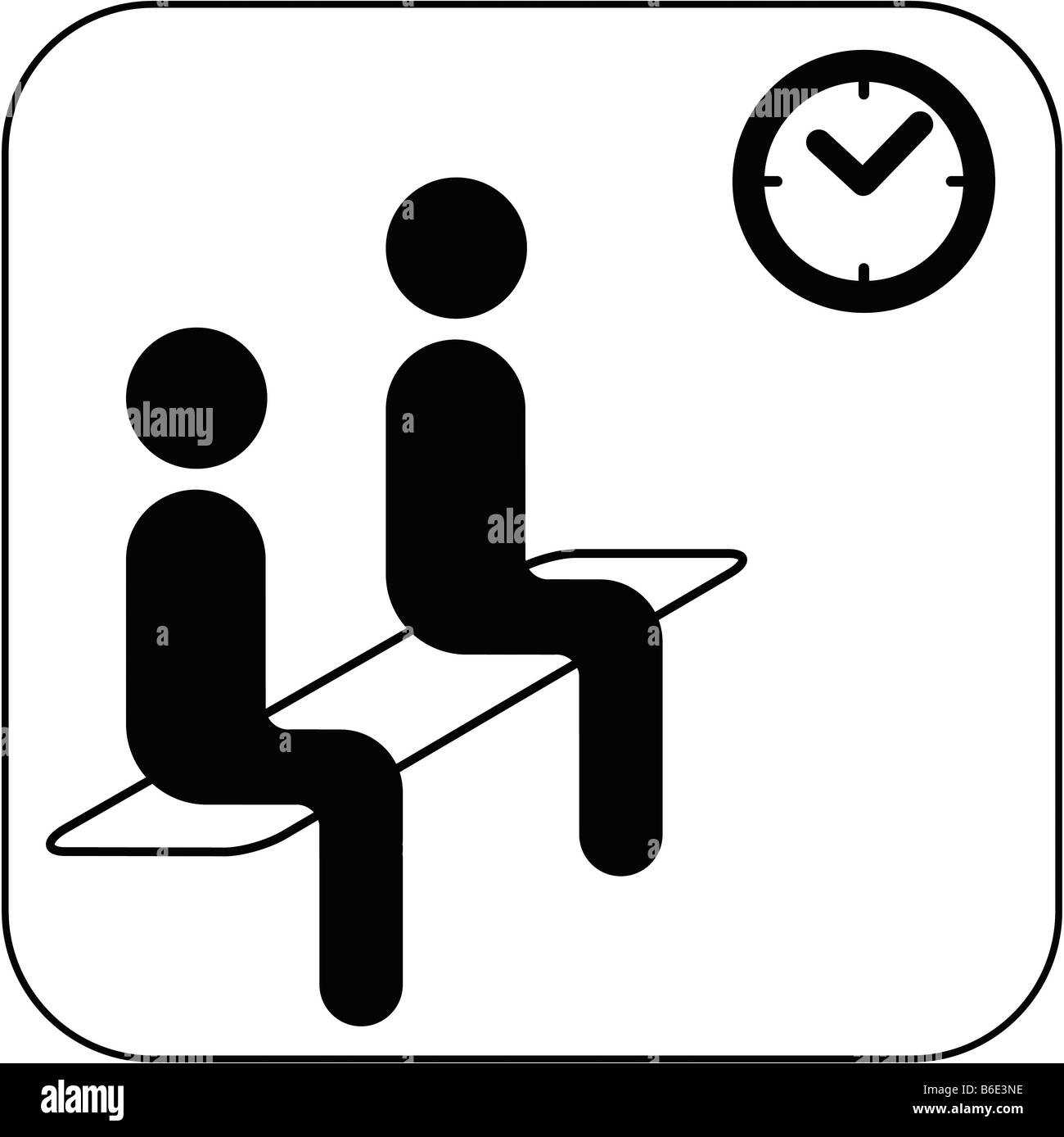 Waiting room in clinic Black and White Stock Photos & Images - Alamy