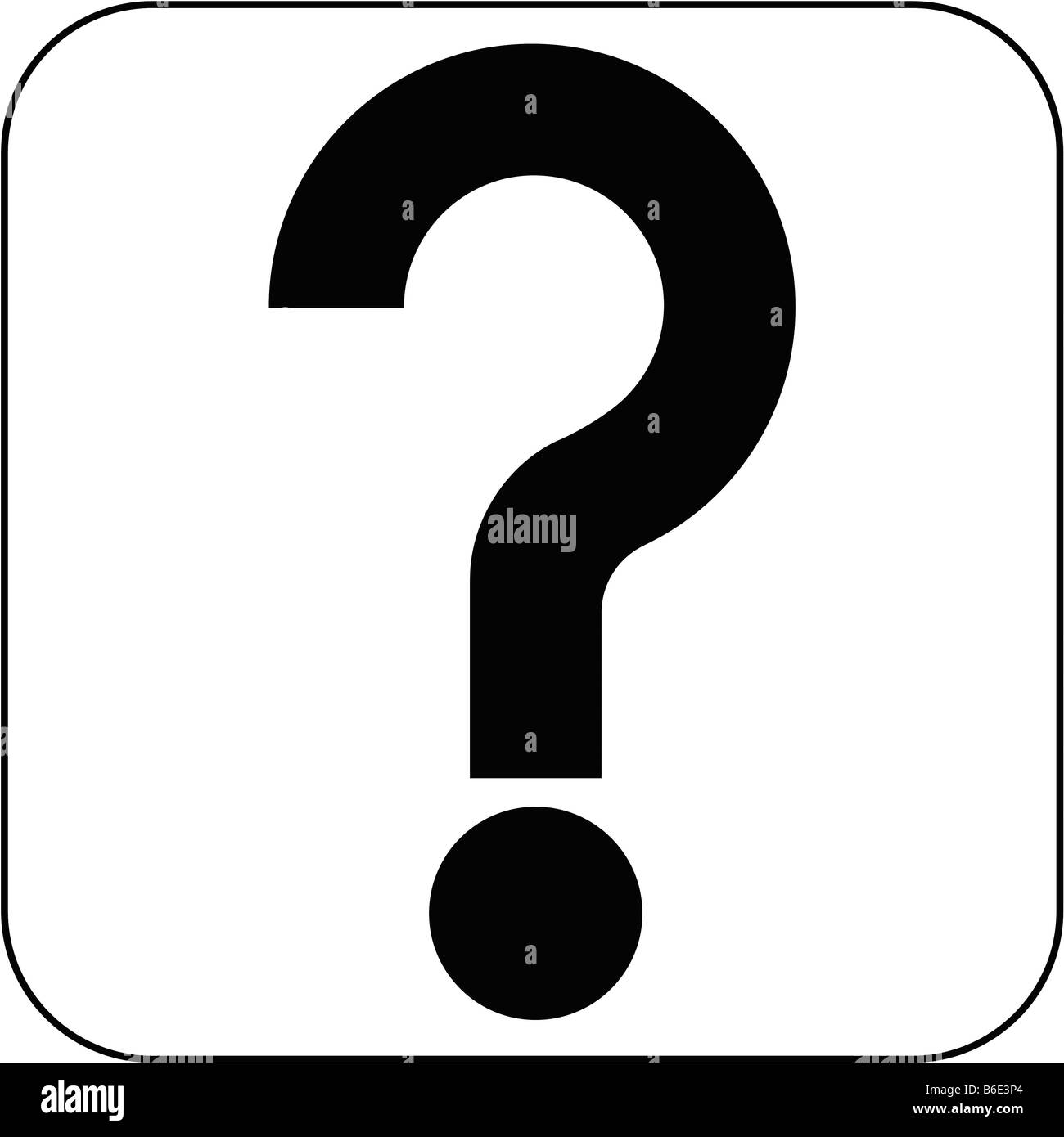 Question mark sign against white background Stock Photo - Alamy
