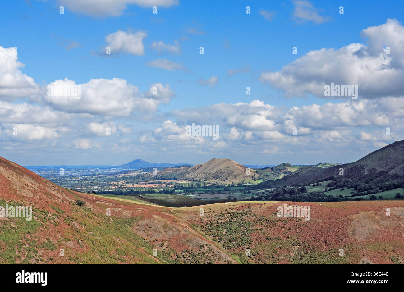 1860 Long Mynd Shropshire England Stock Photo - Alamy