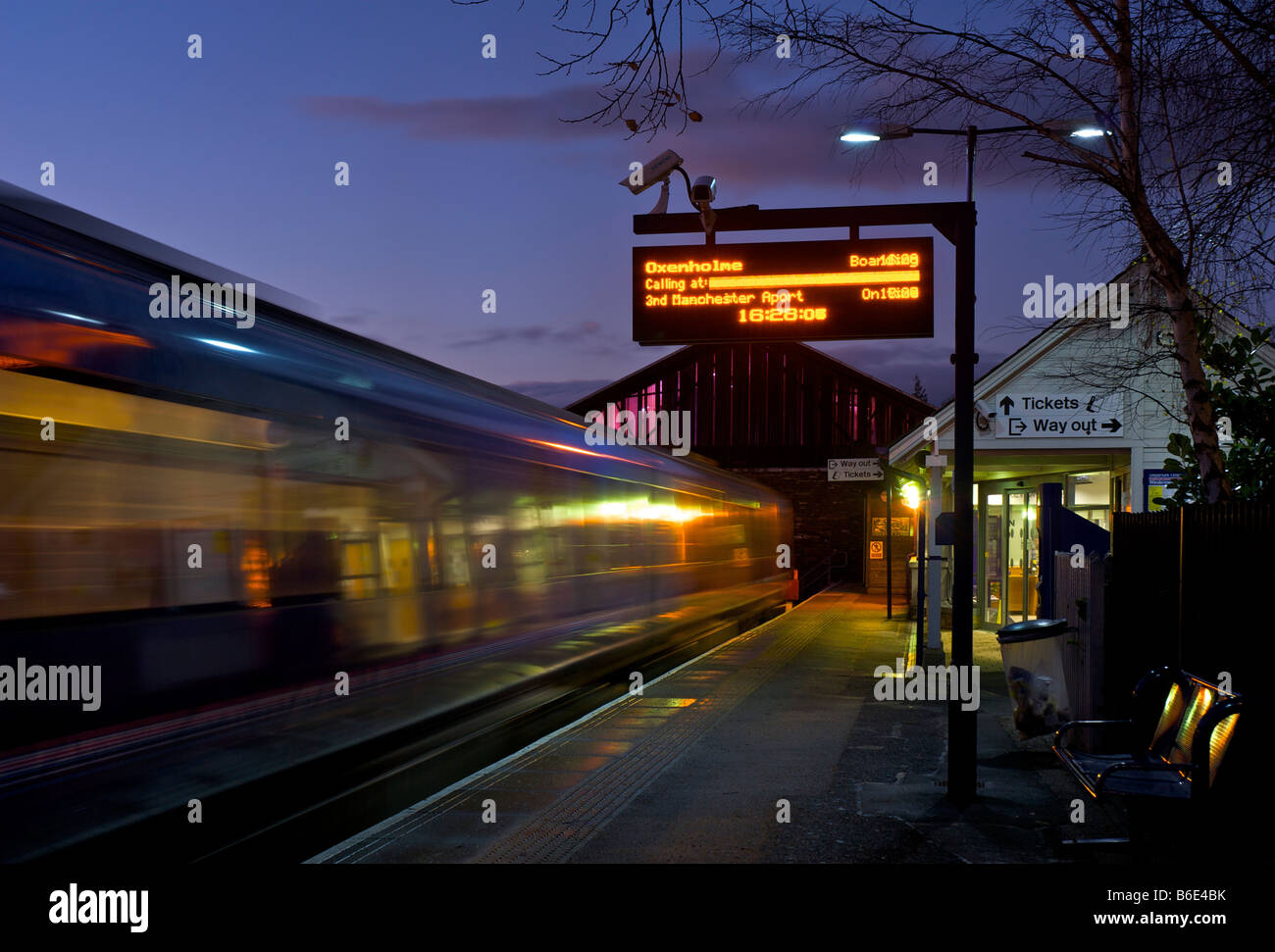 Train pulling out of Windermere railway station, Lake District National ...