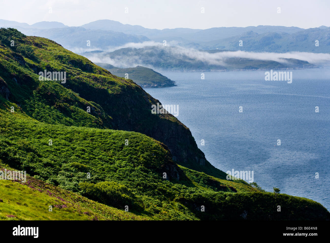 Scotch mist on Loch Ewe, Wester Ross, Highland, Scotland Stock Photo ...
