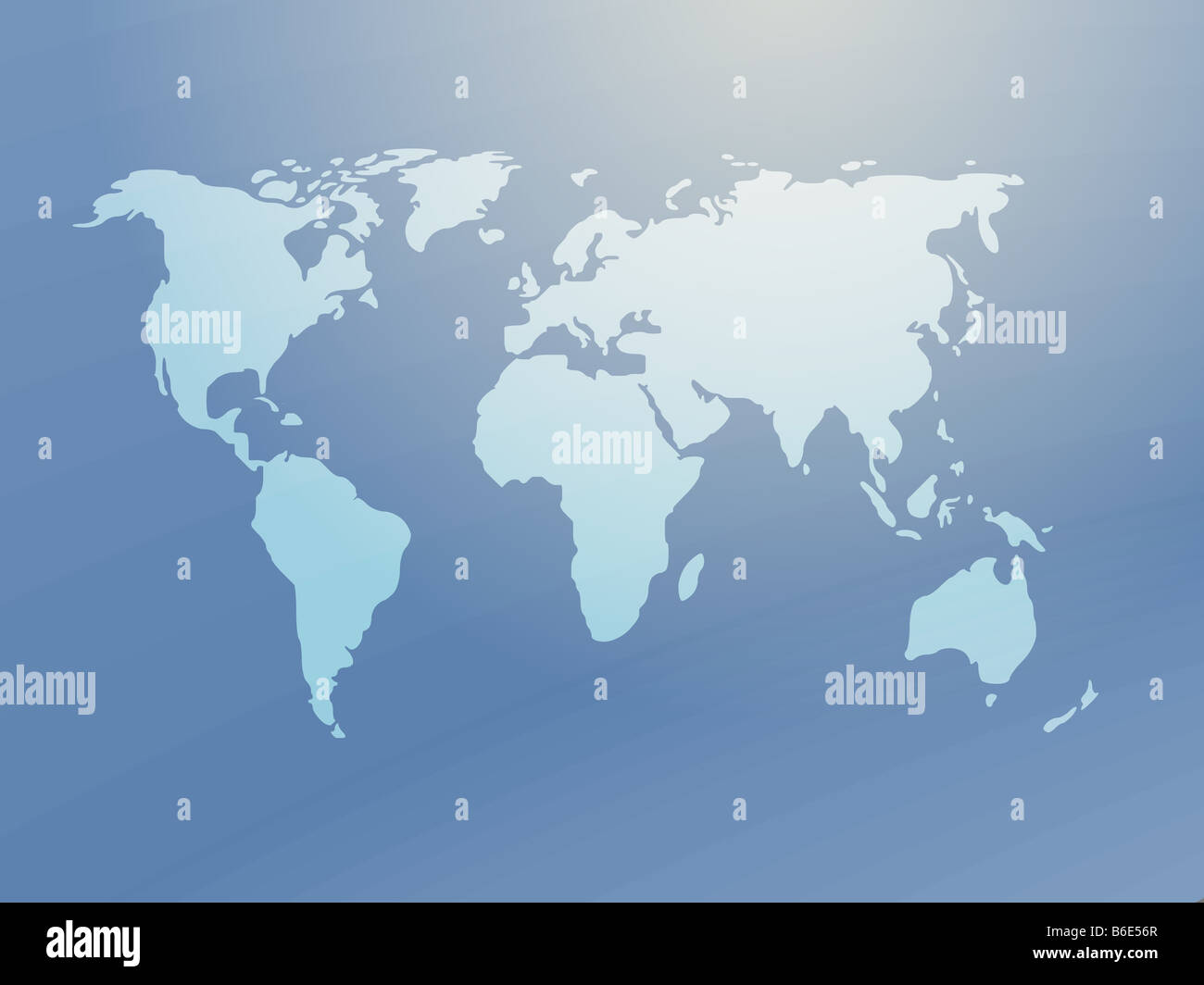 Map of the world illustration with abstract curved lines Stock Photo ...