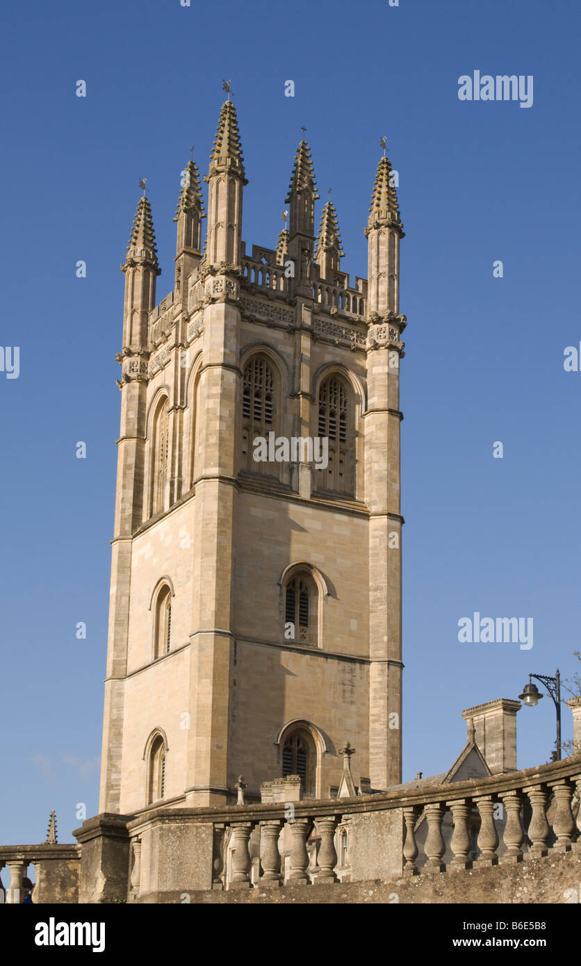 Magdalen College tower Oxford England UK Stock Photo - Alamy