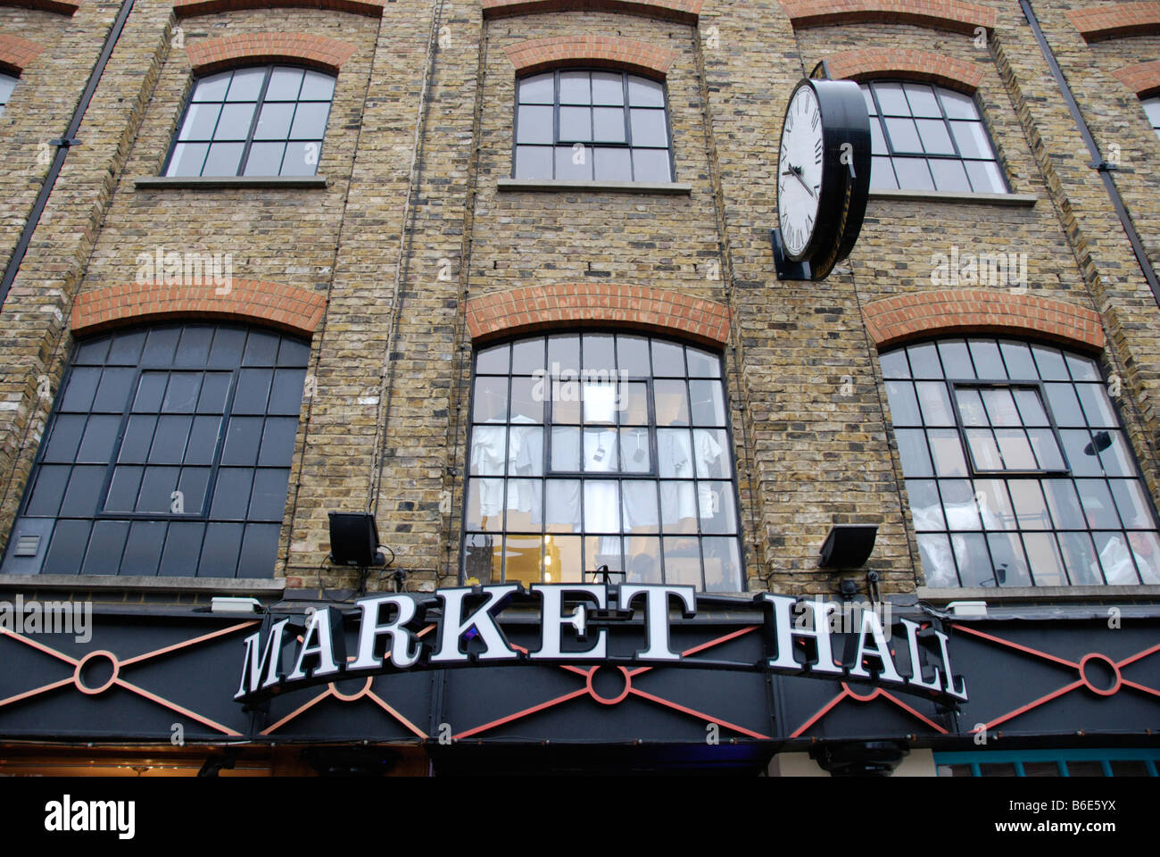 Market Hall at Camden Lock Market Camden Town London England Stock ...