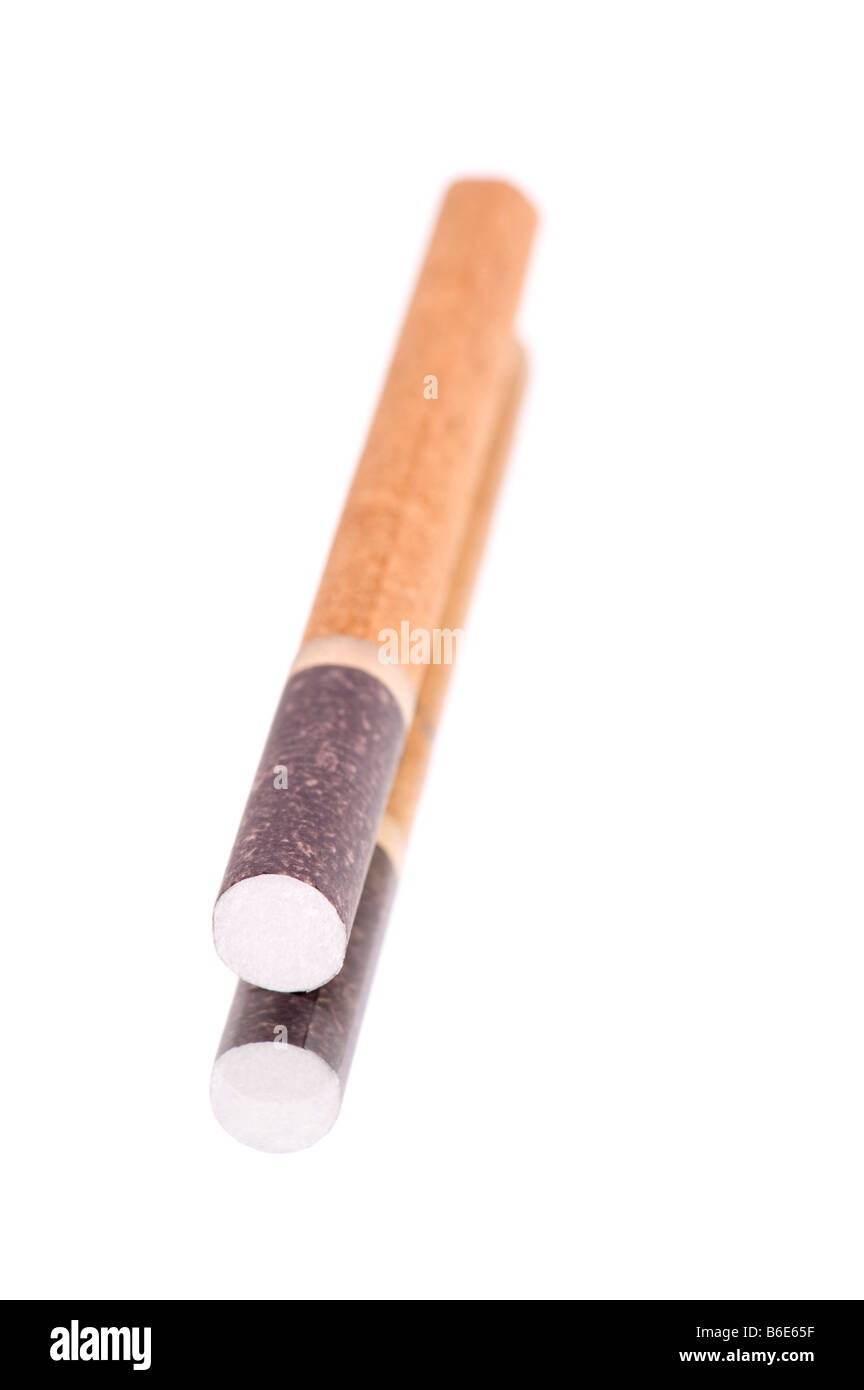 object on white cigarette Stock Photo - Alamy