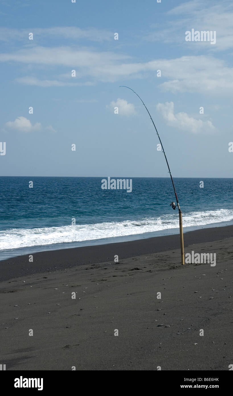 Lone Fishing rod Stock Photo - Alamy