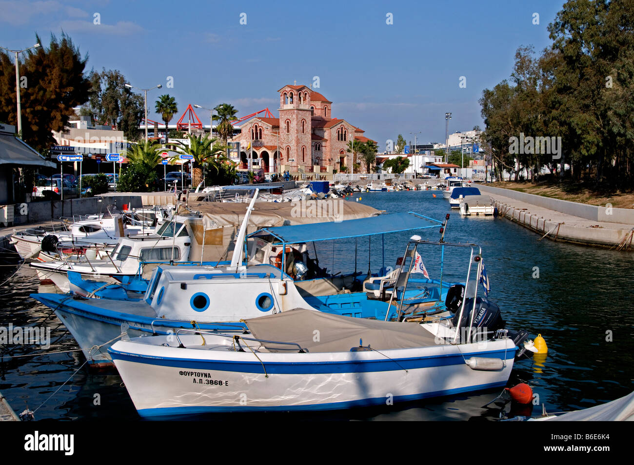 MIKROLIMANO port harbour athens greece Stock Photo - Alamy