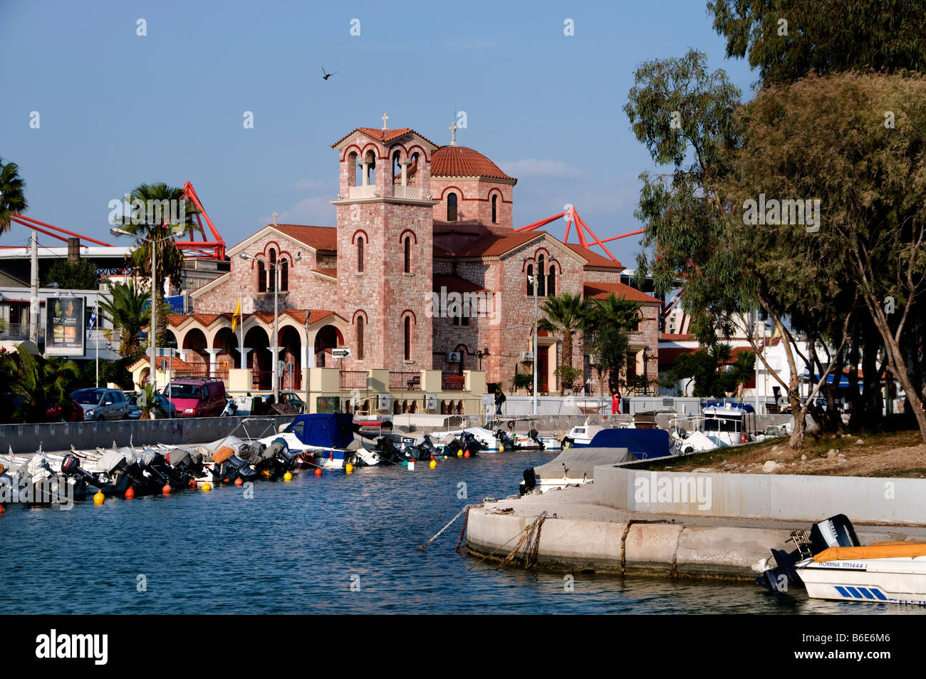 MIKROLIMANO port harbour athens greece Stock Photo - Alamy