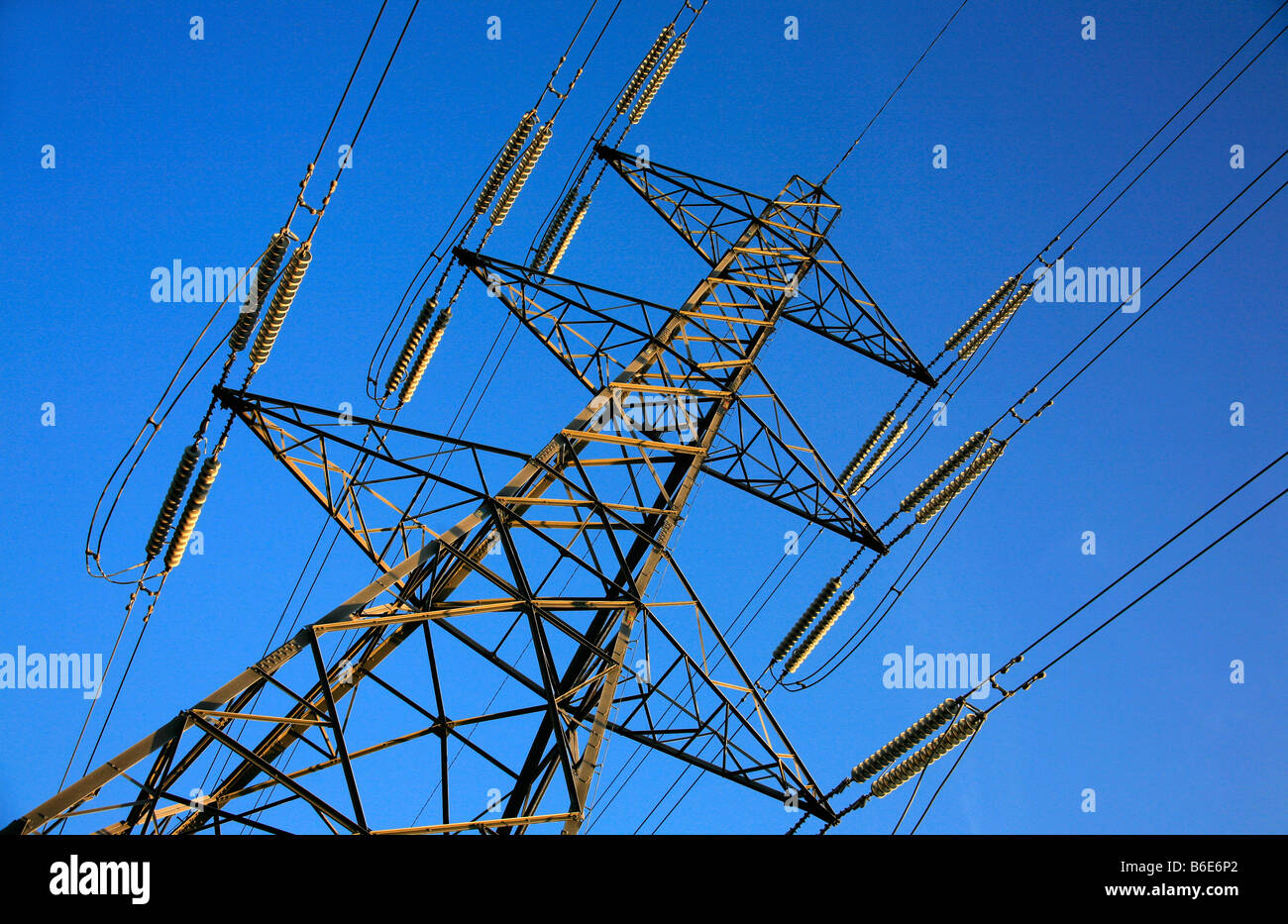 An electricity pylon Stock Photo - Alamy