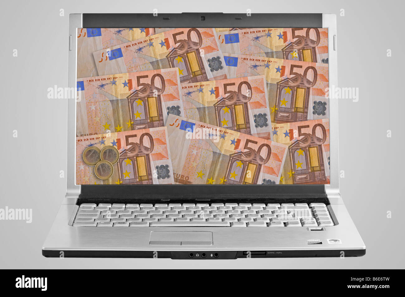 Labtop computer with money screen hi-res stock photography and images ...