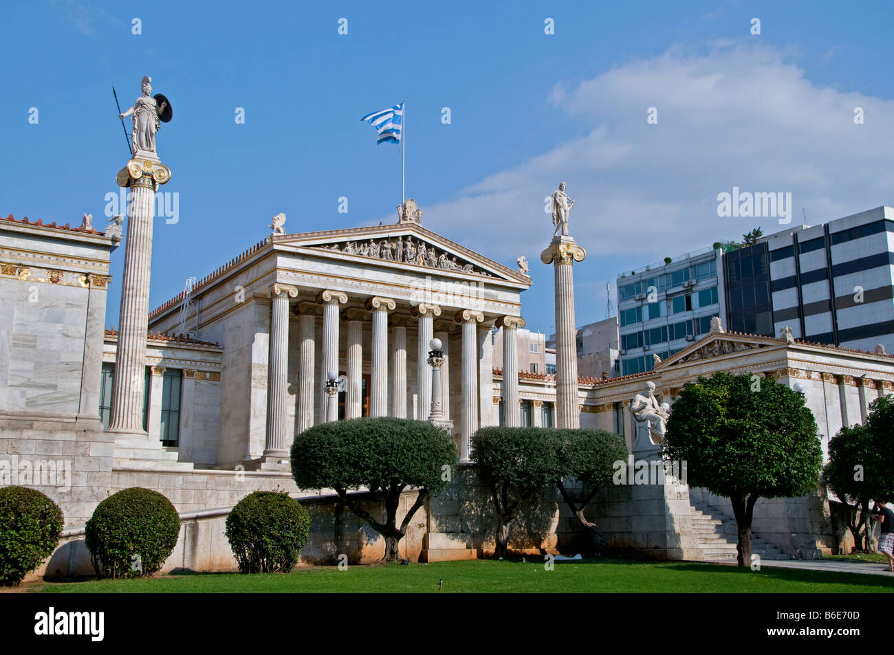 Modern greek architecture hi-res stock photography and images - Alamy