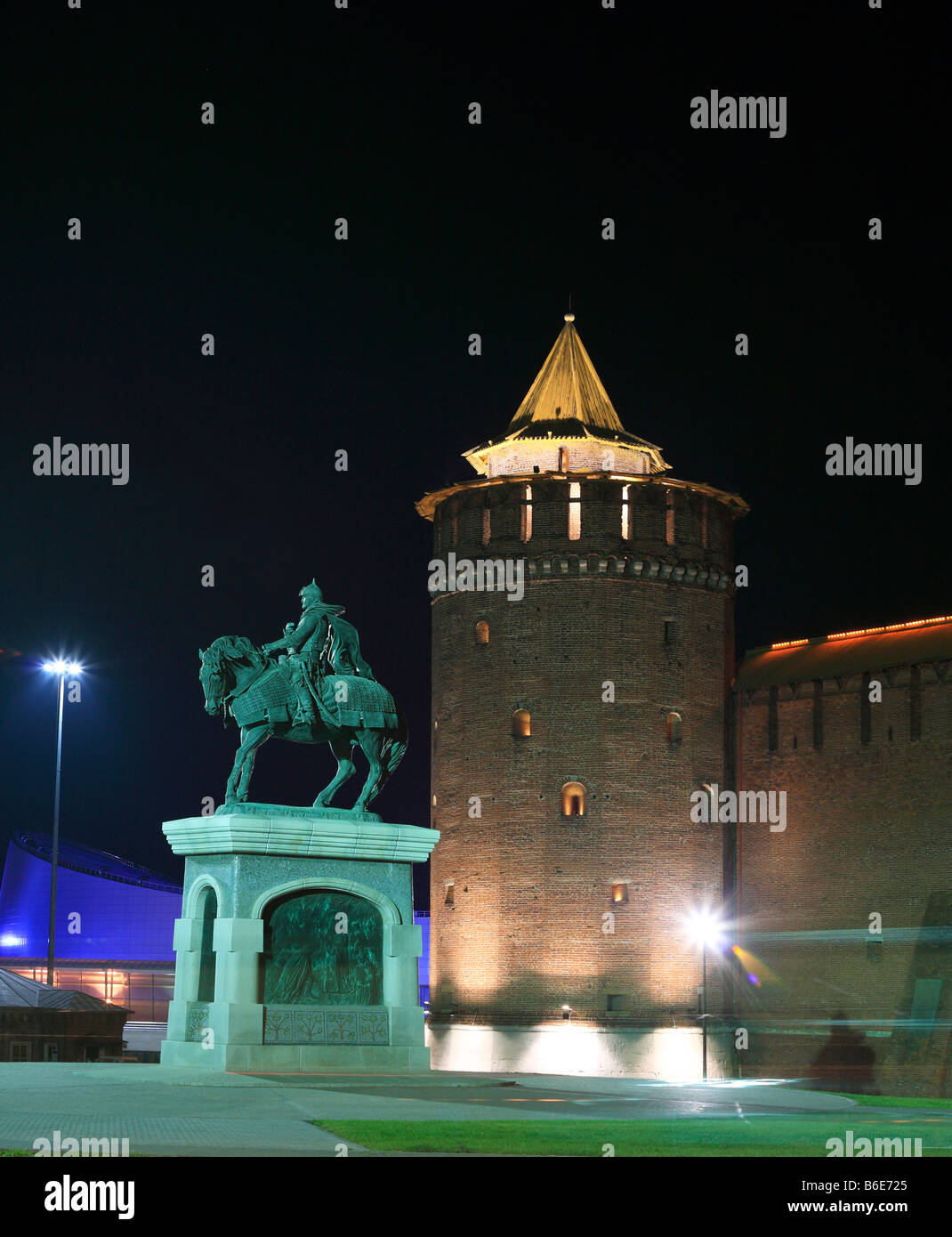 Monument to prince Dmitry Donskoi, Kolomna, Moscow region, Russia Stock ...