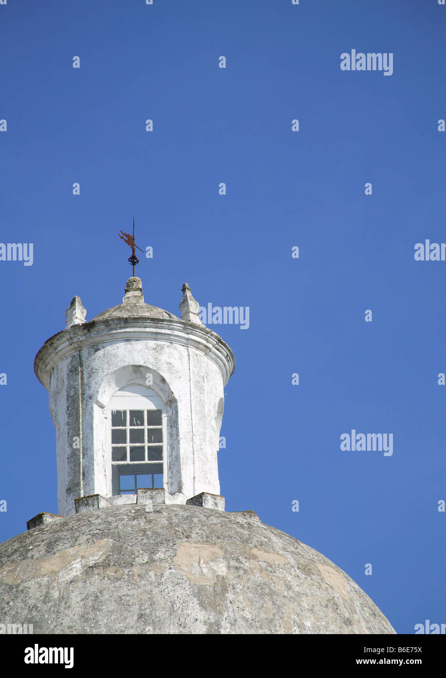 Rooftop against blue sky, Portugal Stock Photo - Alamy