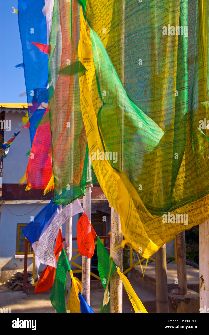 Prayer Flags at Pemayangtsi Monastery, Sikkim, India Stock Photo - Alamy