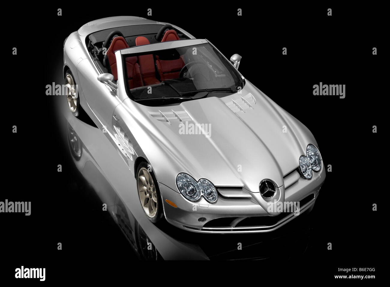 silver sports car Stock Photo - Alamy