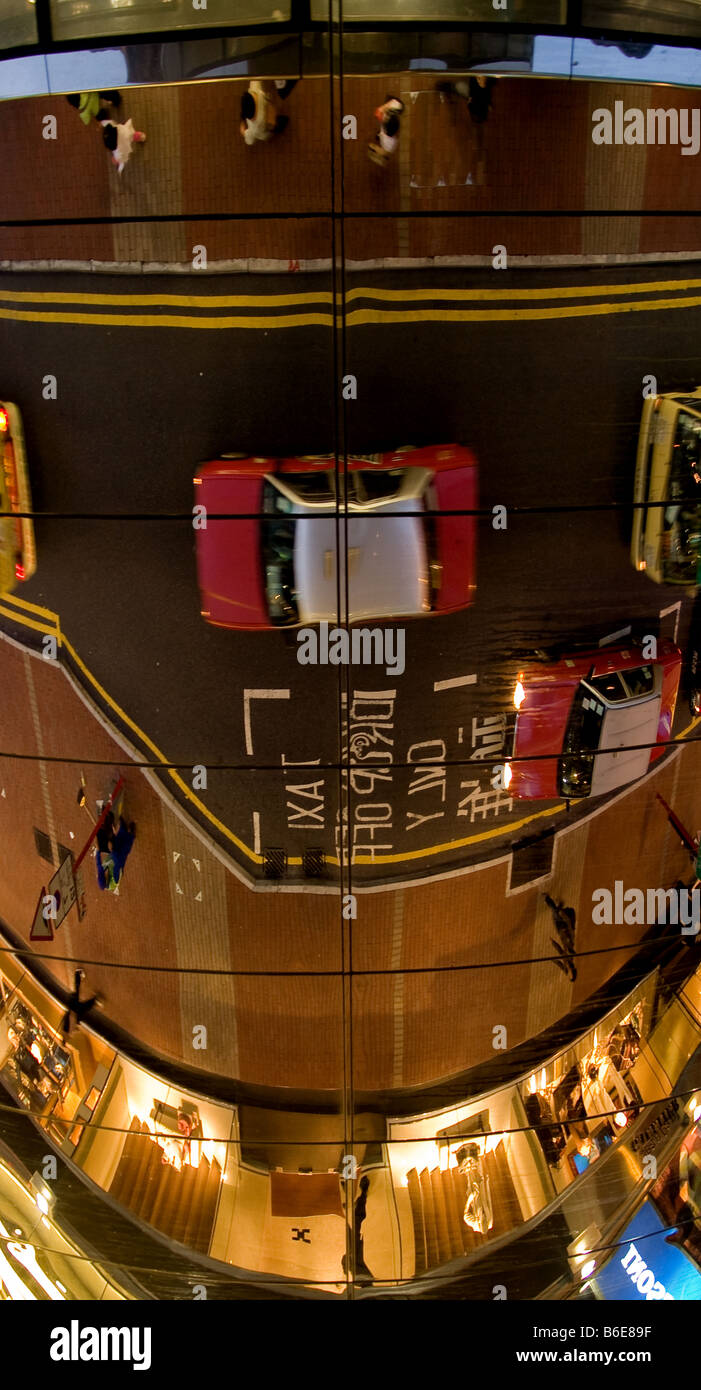 Hong Kong through the a mirror Stock Photo - Alamy