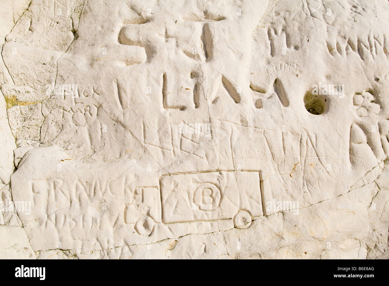 Graffiti chalk cliff face hi-res stock photography and images - Alamy