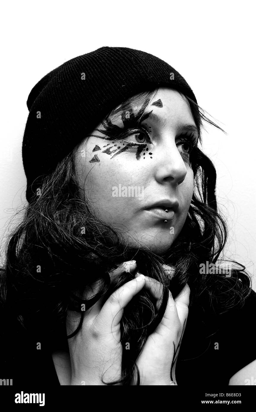 Face paint 1960s High Resolution Stock Photography and Images - Alamy
