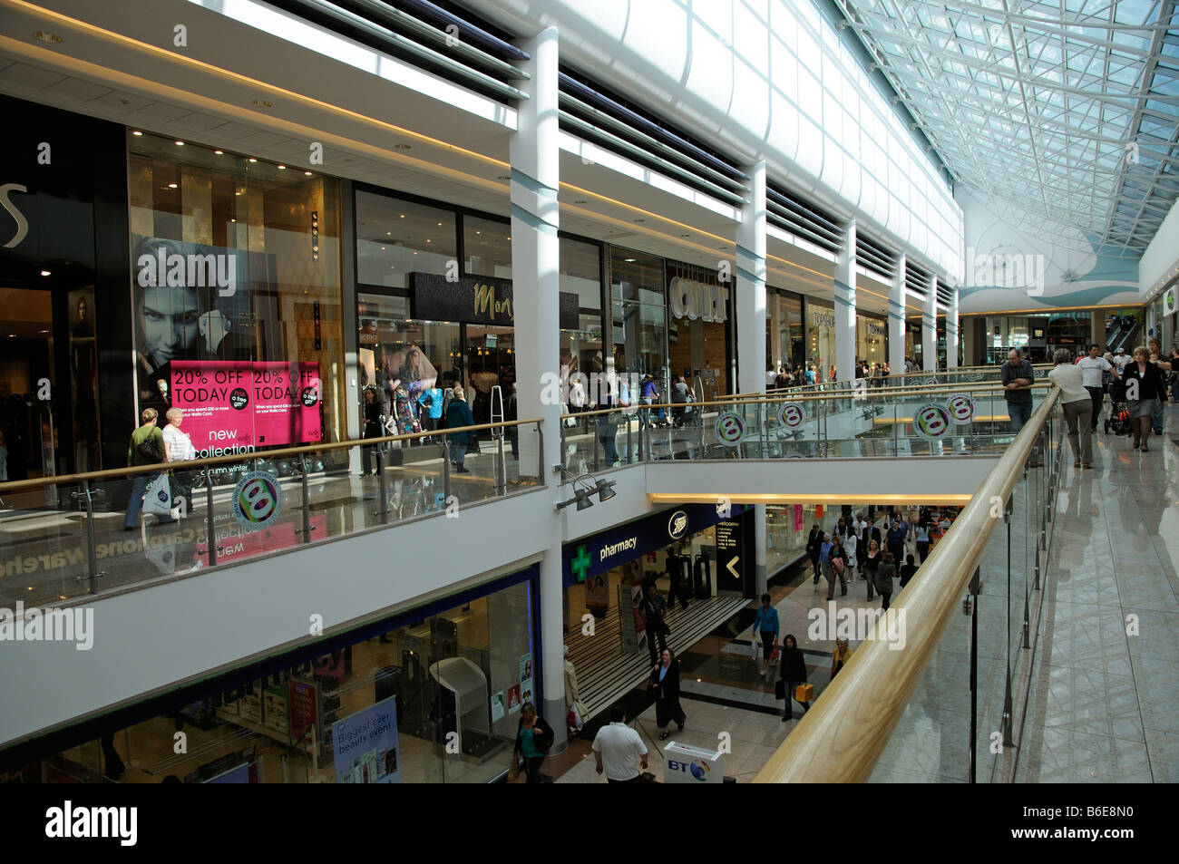 Drake Circus shopping centre Plymouth city center Devon England UK ...