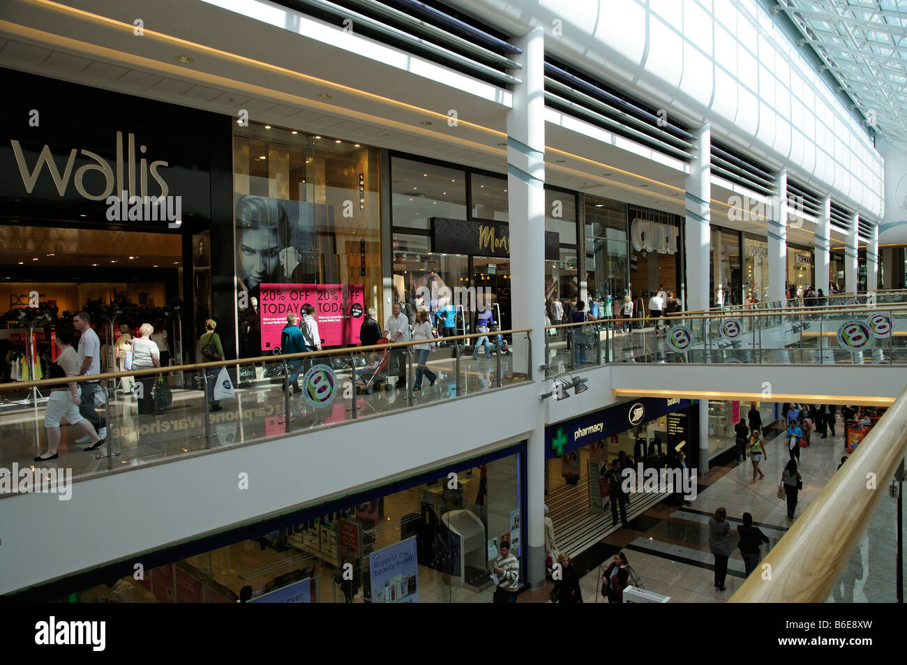 Drake Circus shopping centre Plymouth city center Devon England UK ...