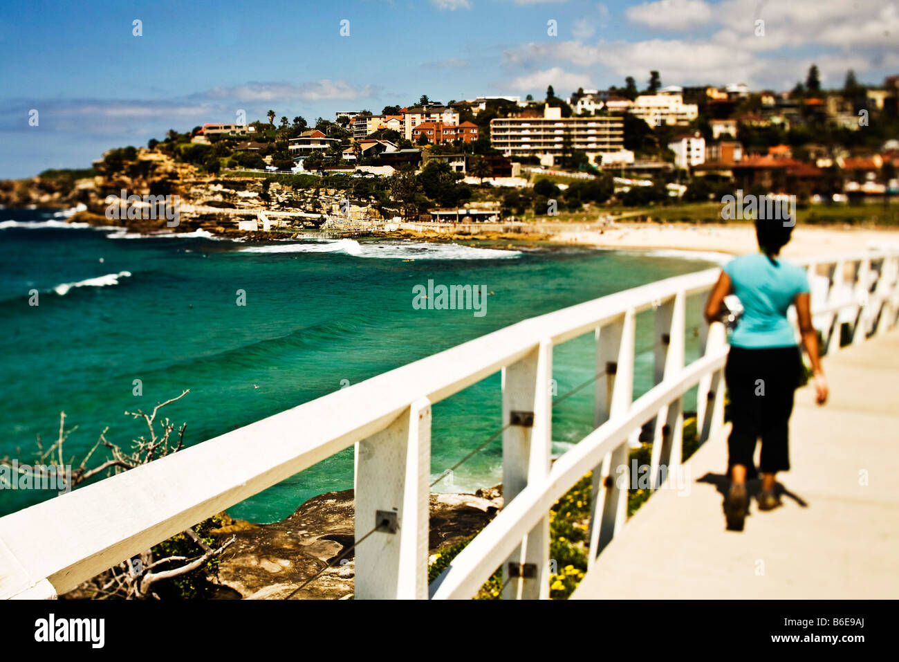 Australia beach woman walking hi-res stock photography and images - Alamy