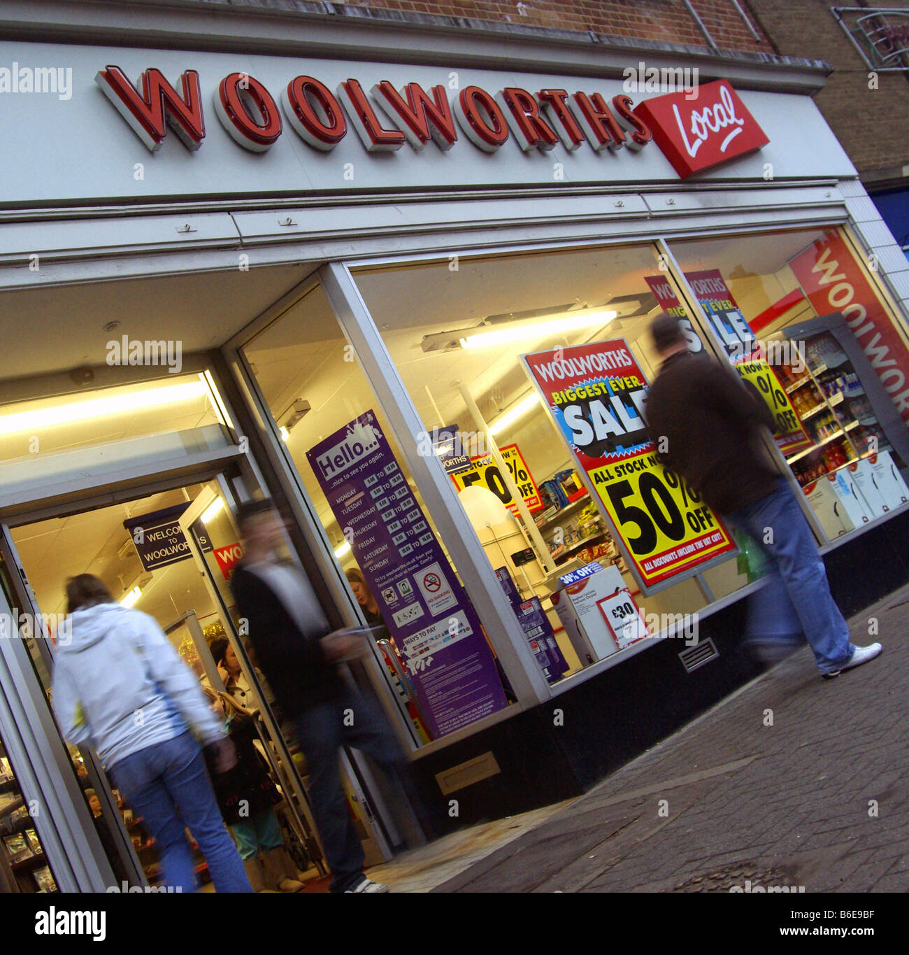 Woolworths woolies high st retail hi-res stock photography and images ...