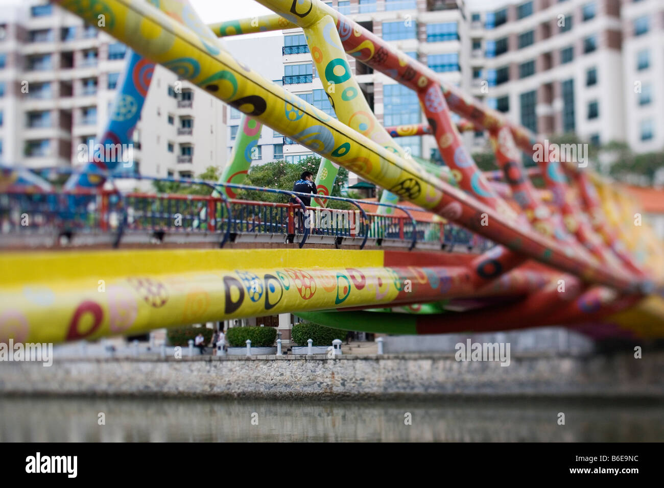 Alkaff Bridge at Robertson Quay Singapore Stock Photo - Alamy