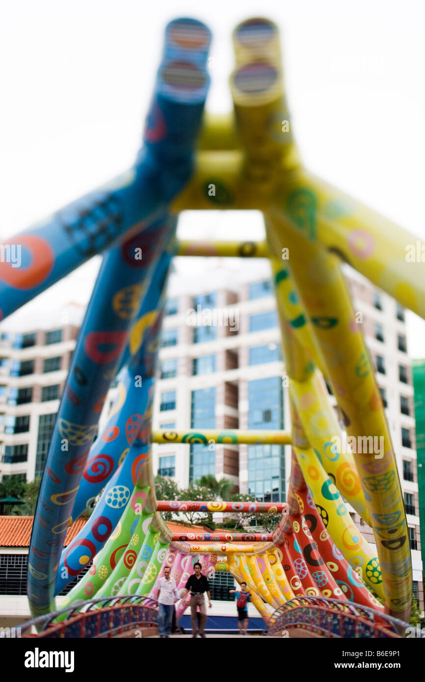Alkaff Bridge at Robertson Quay Singapore Stock Photo - Alamy