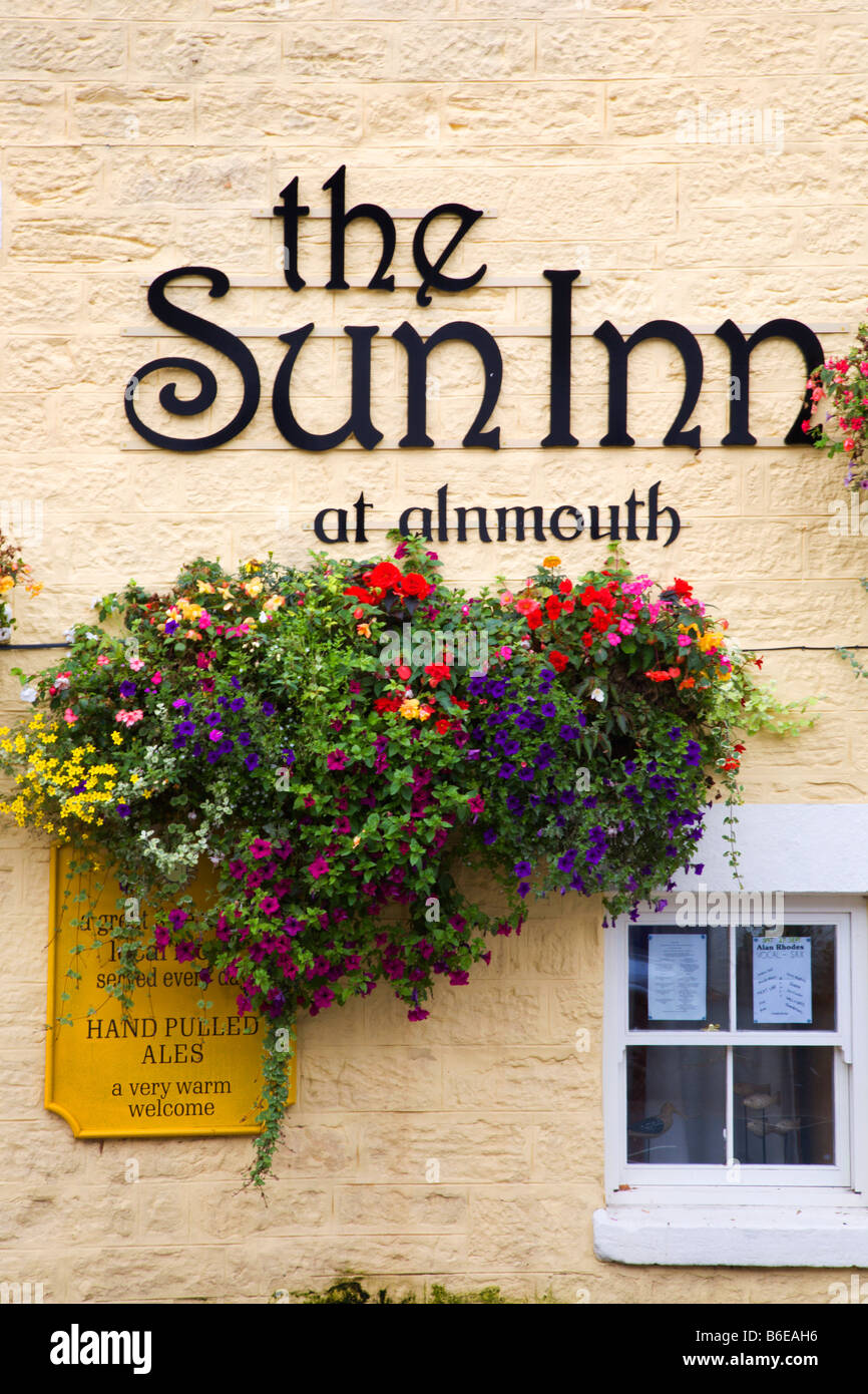Sun Inn at Alnmouth Northumberland England Stock Photo - Alamy