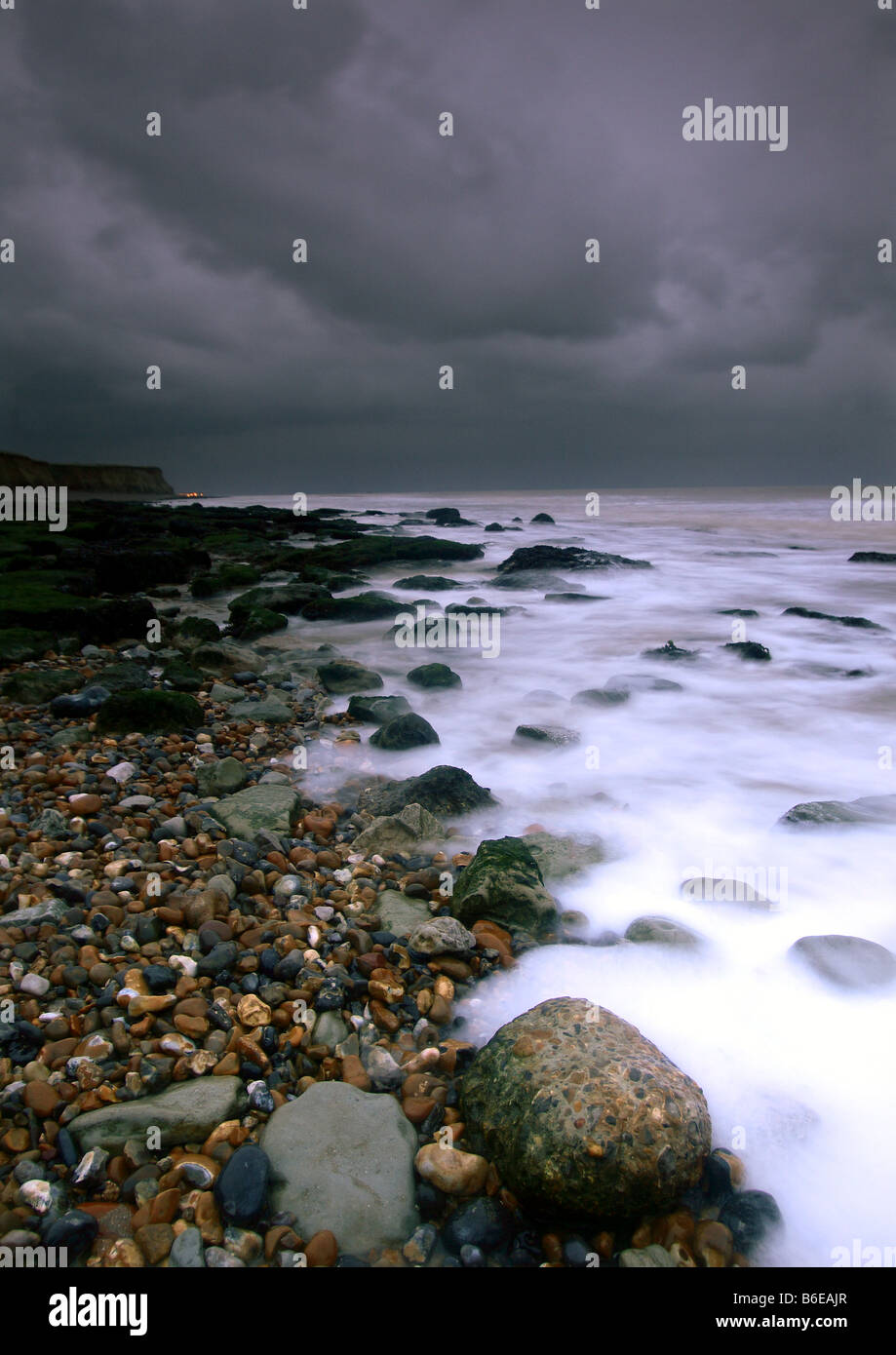 Windy Day On the Beach Stock Photo - Alamy