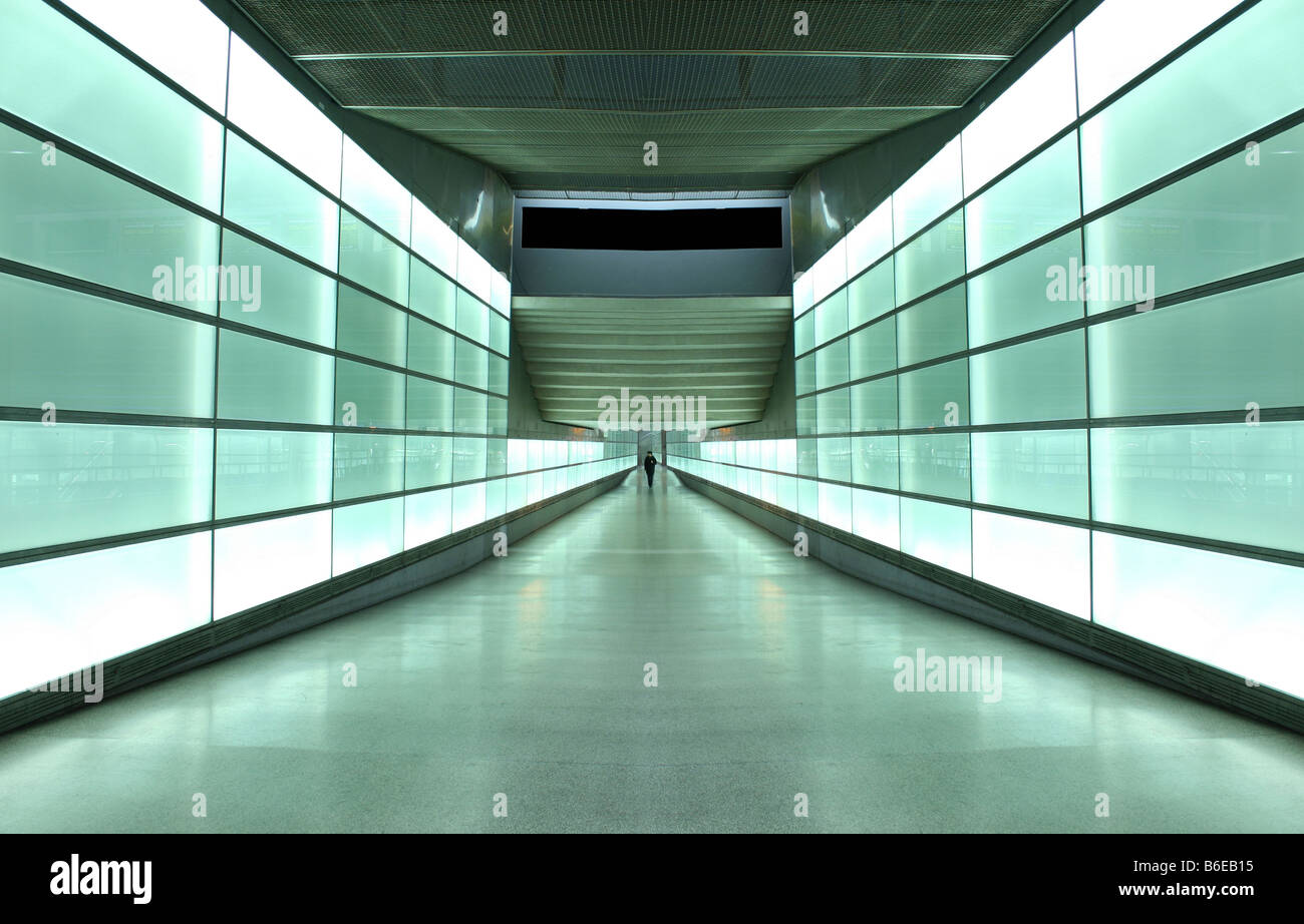 light wall tunnel in underground station in Berlin Germany Stock Photo ...