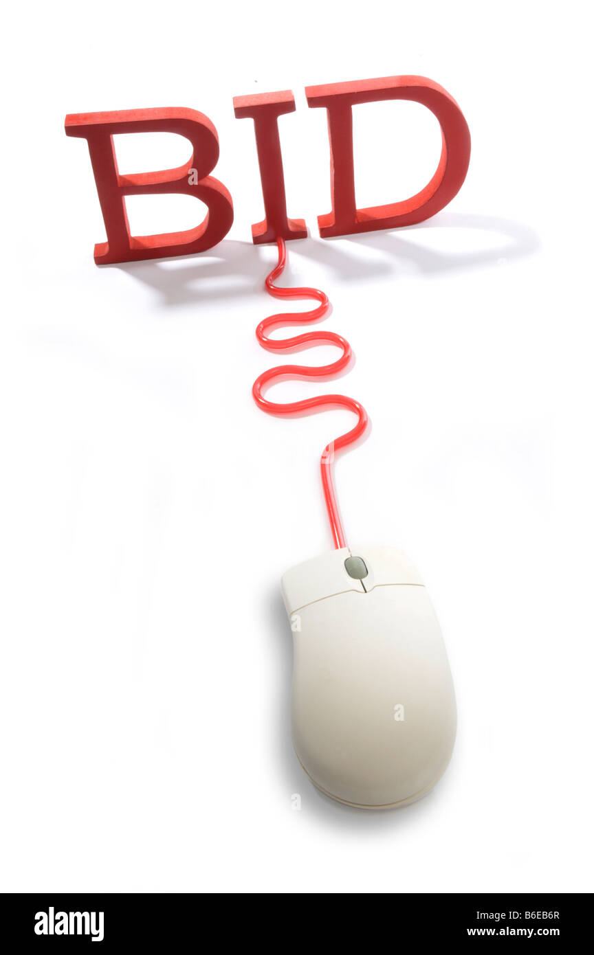 Bid word hi-res stock photography and images - Alamy