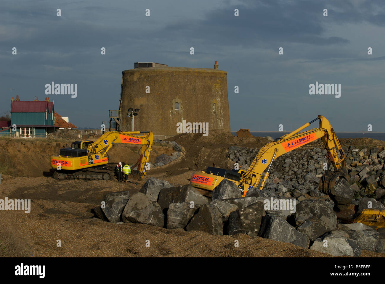 Work being carried out on a £2.2m coastal defence project to protect a ...