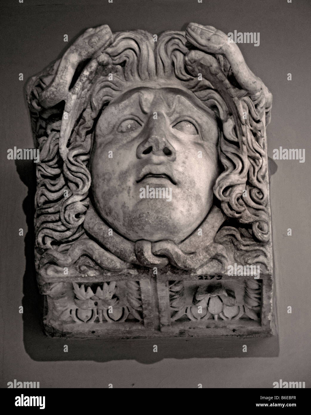 Greek head stone Greece Stock Photo - Alamy