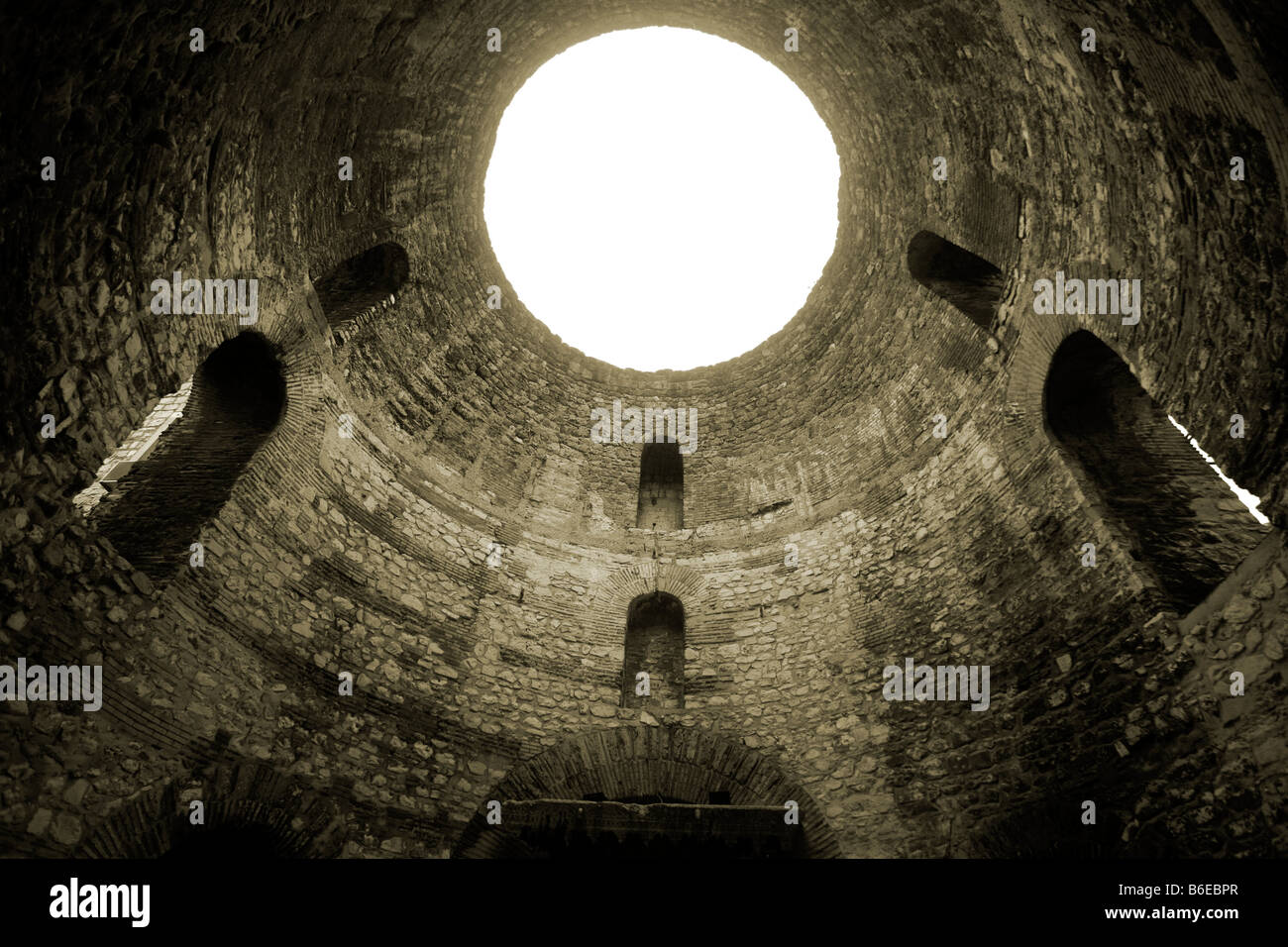 Vestibule interior in the Diocletian palace in Split Croatia Stock ...