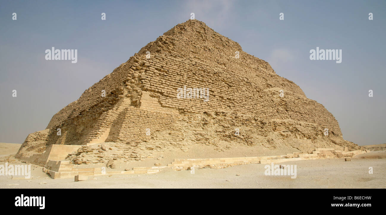Saqqara the Step Pyramid of Djoser Egypt Panorama Stock Photo - Alamy