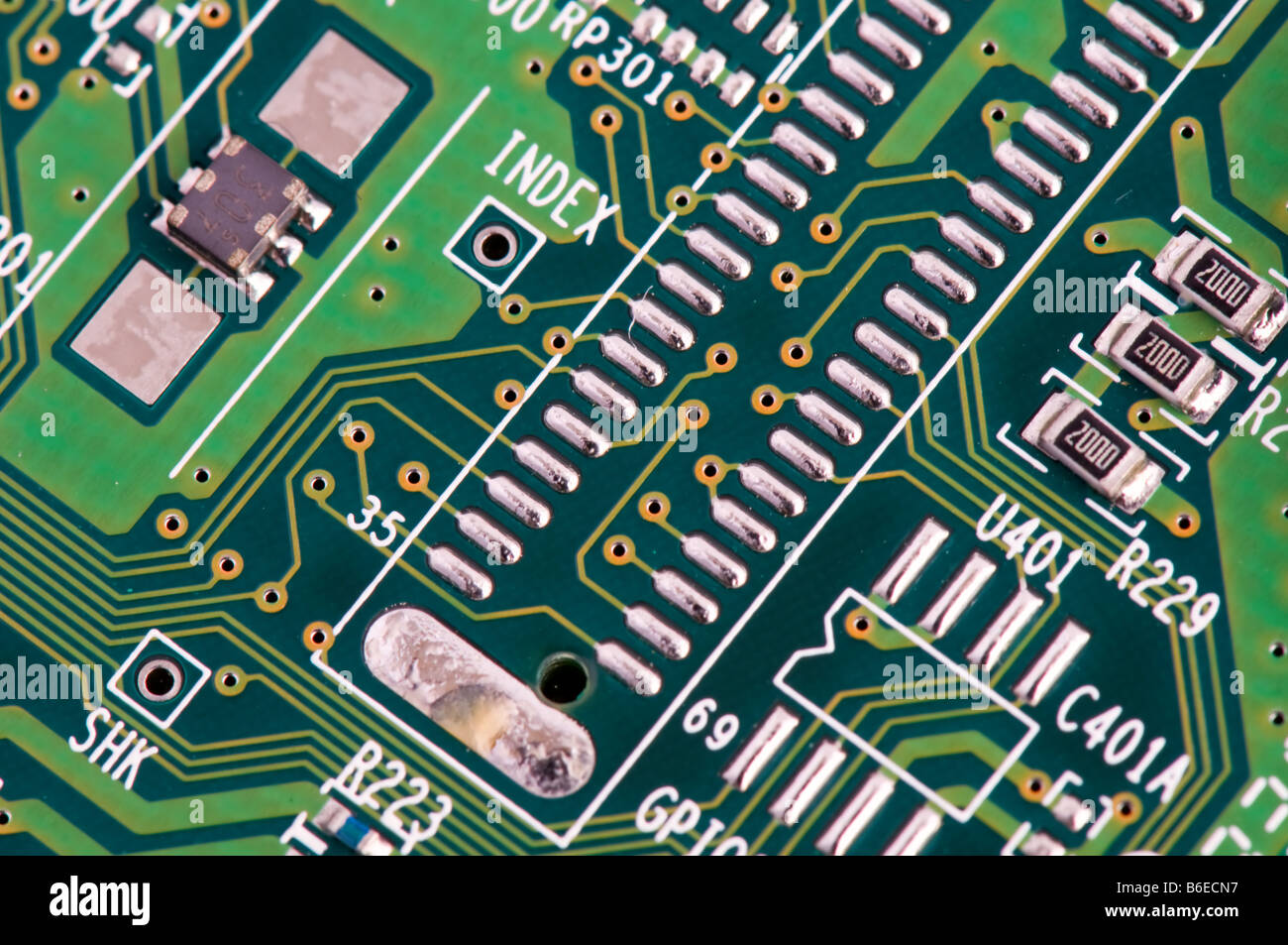 Details of electronic circuit board Stock Photo - Alamy