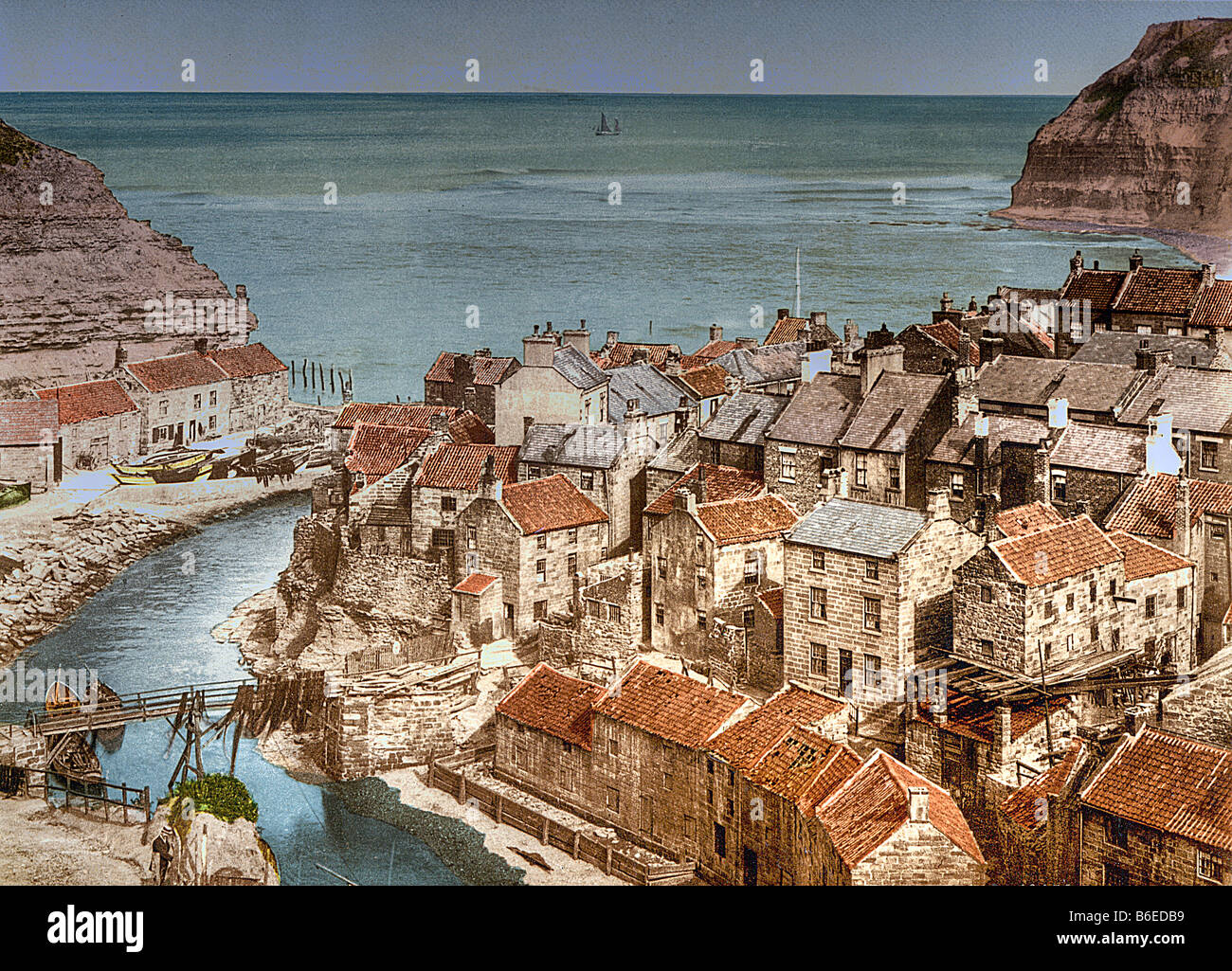 Staithes, Yorkshire, England - Carefully restored, re-master repaired ...