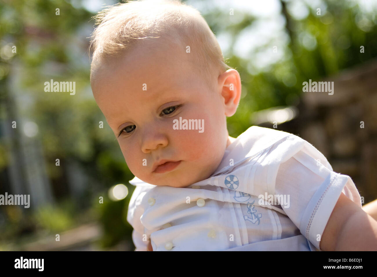 Sad Baby Boy With Quotes