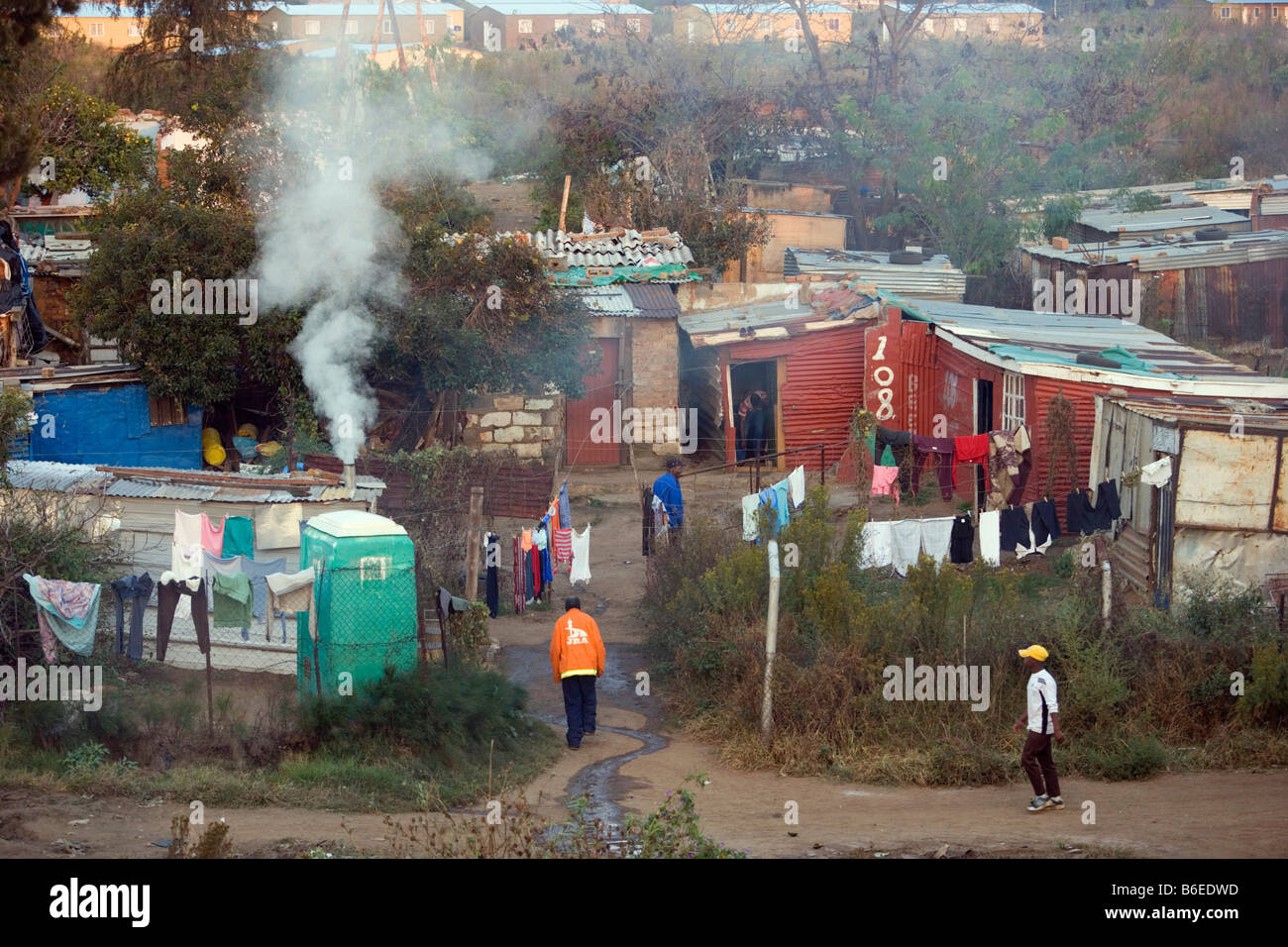 South Africa Johannesburg Soweto View On Slums Or Squatter Camps