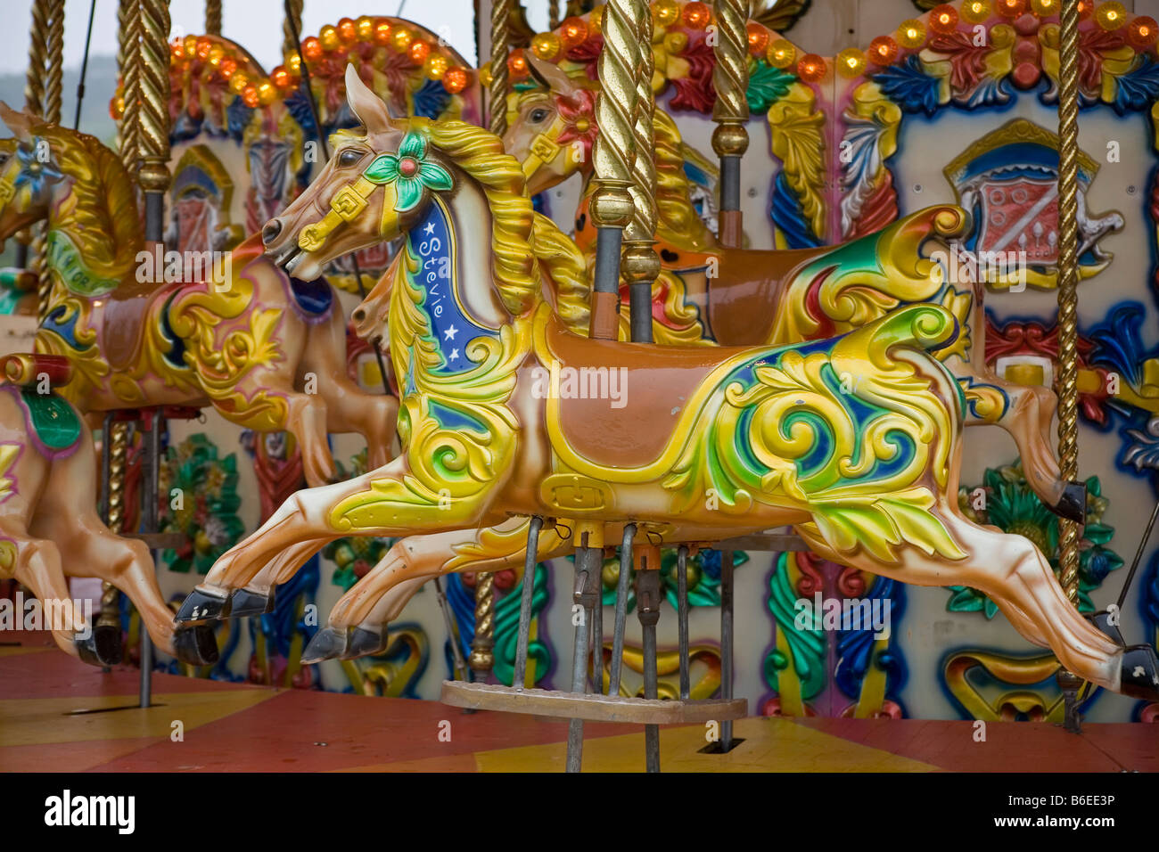 Merry go round horses hi-res stock photography and images - Alamy