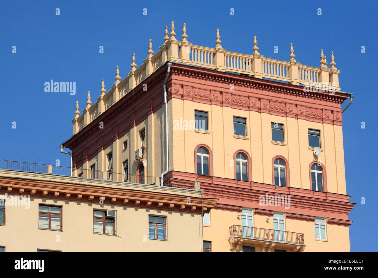 City architecture, Stalin era buildings (1930s), view from Moskva river ...