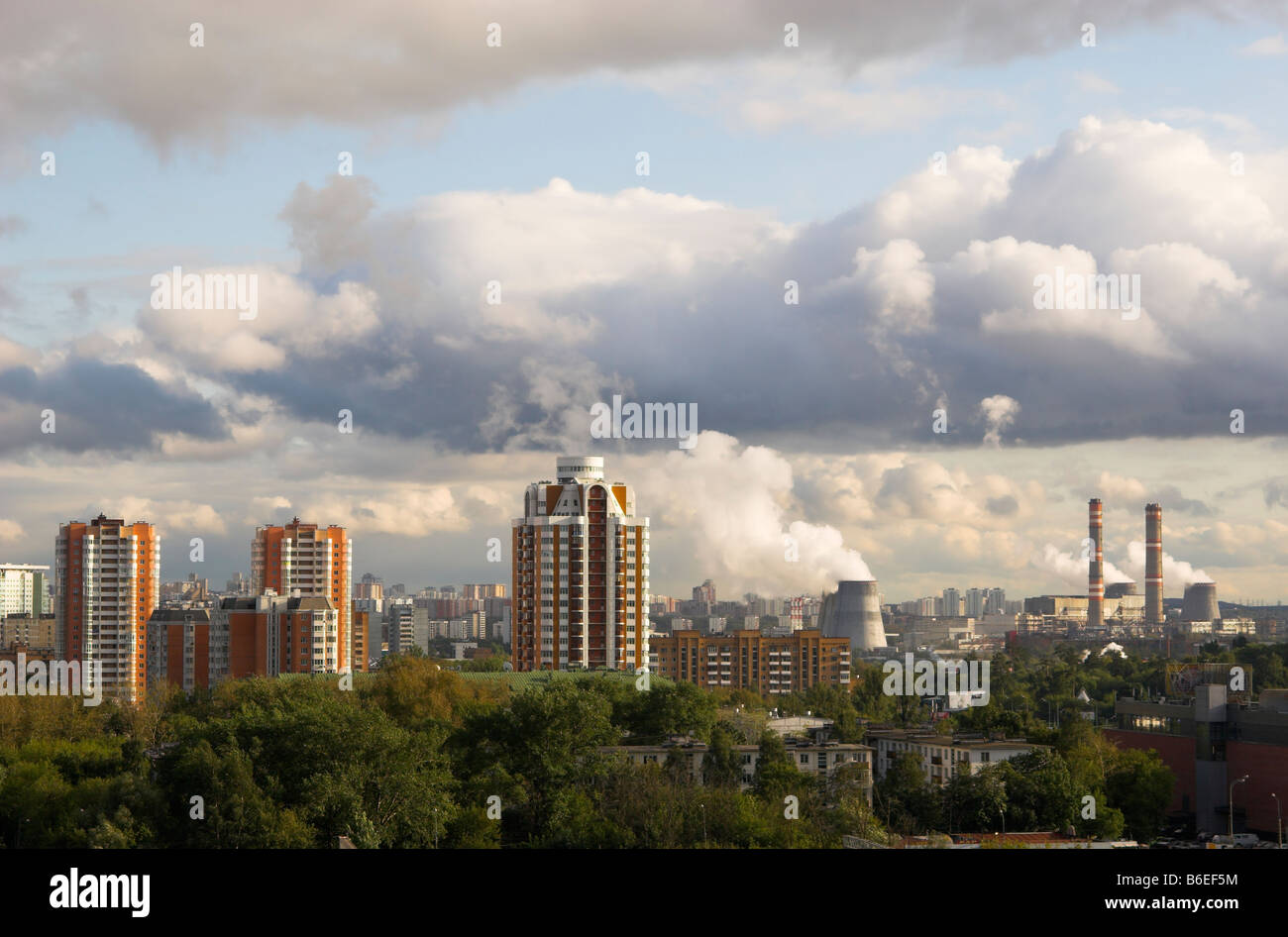Modern Moscow skyline Stock Photo - Alamy